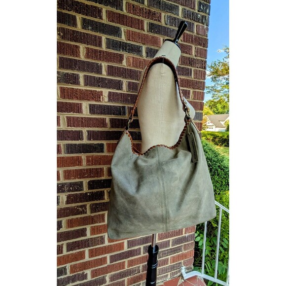 Nino BOSSI | Bags | Nino Bossi Sage Green Nubuck Suede And Leather ...